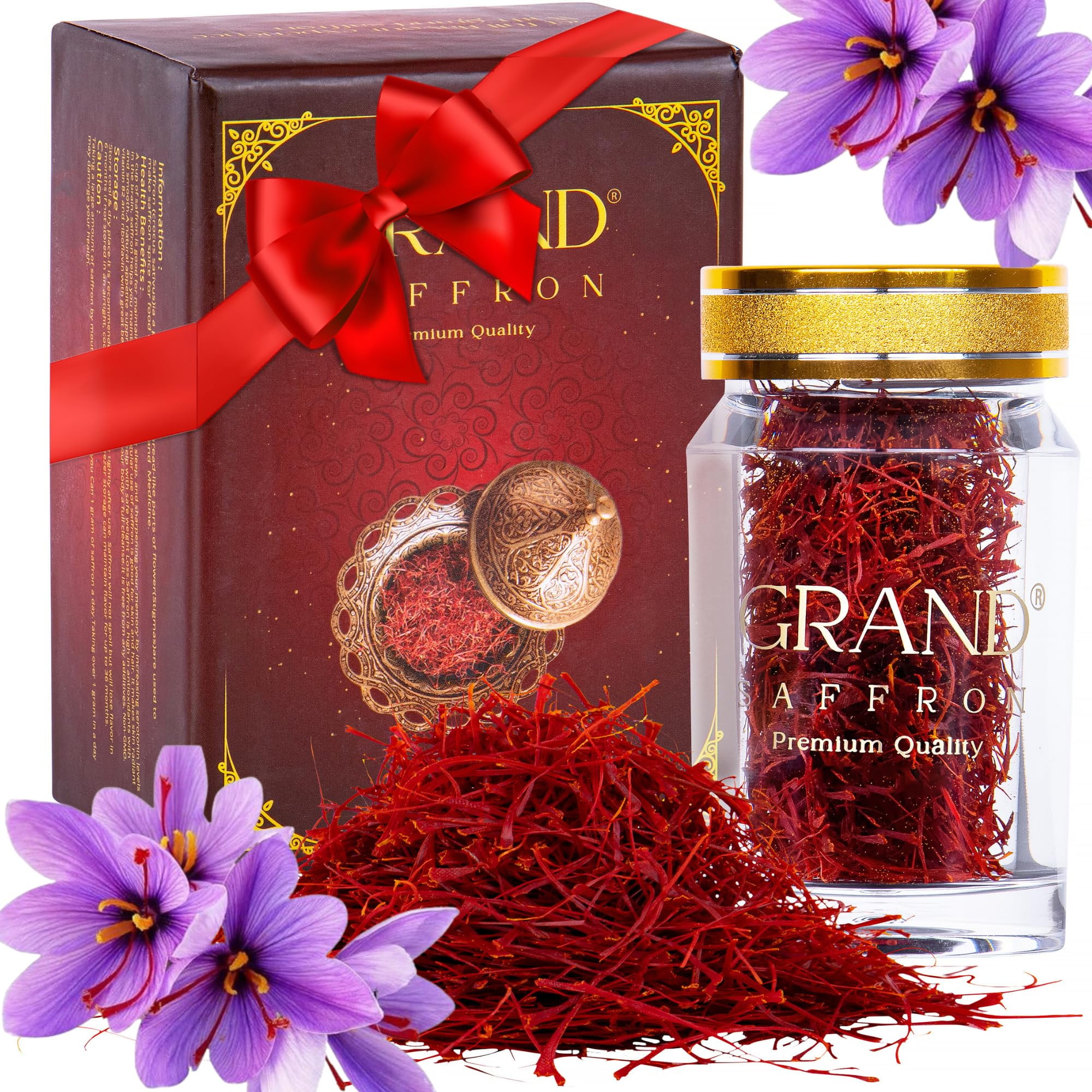 Organic Saffron - All AKF18 Red Saffron Threads For Cooking Pure Spice ...