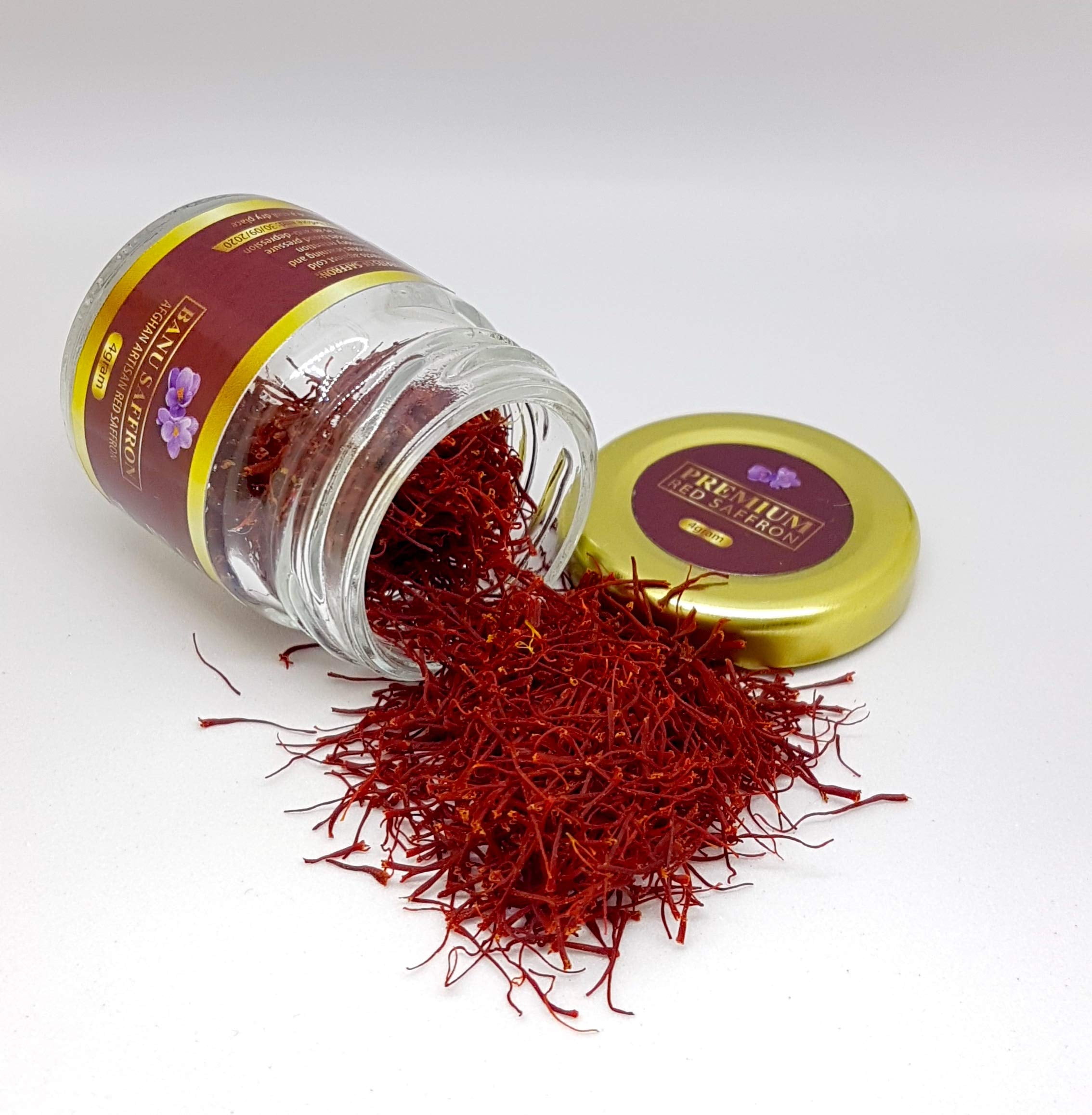 Organic Saffron - Banu BCF26 Saffron Award Winning all Red Certified ...