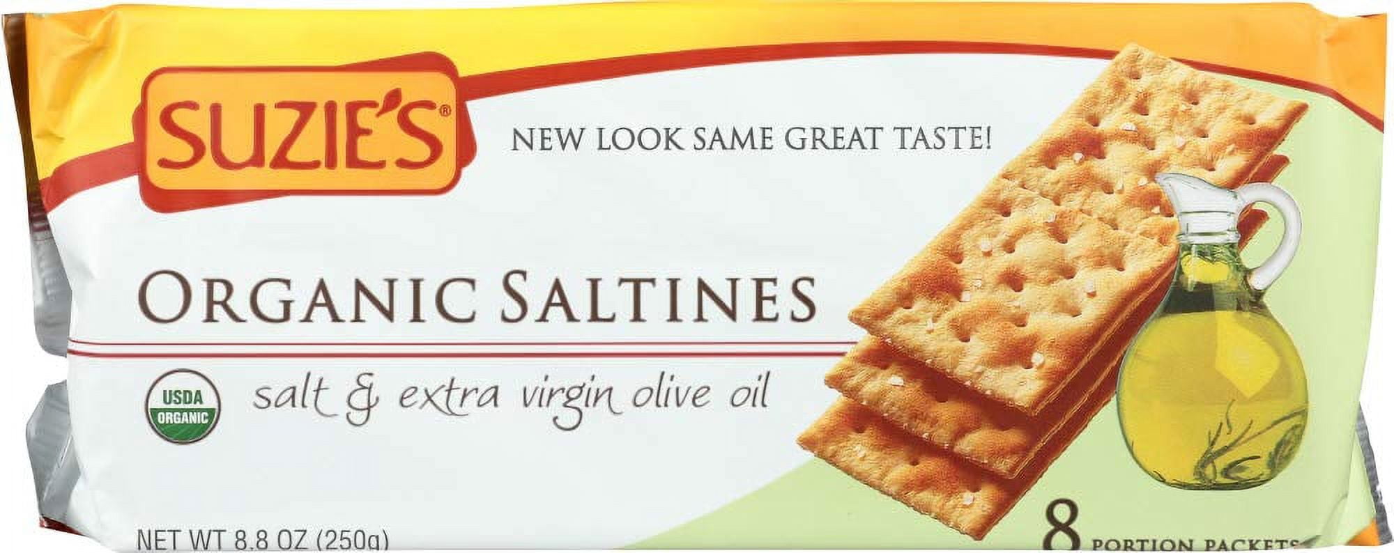 Organic Saltines Crackers Salted w/ Extra Olive Oil Healthy Gourmet ...