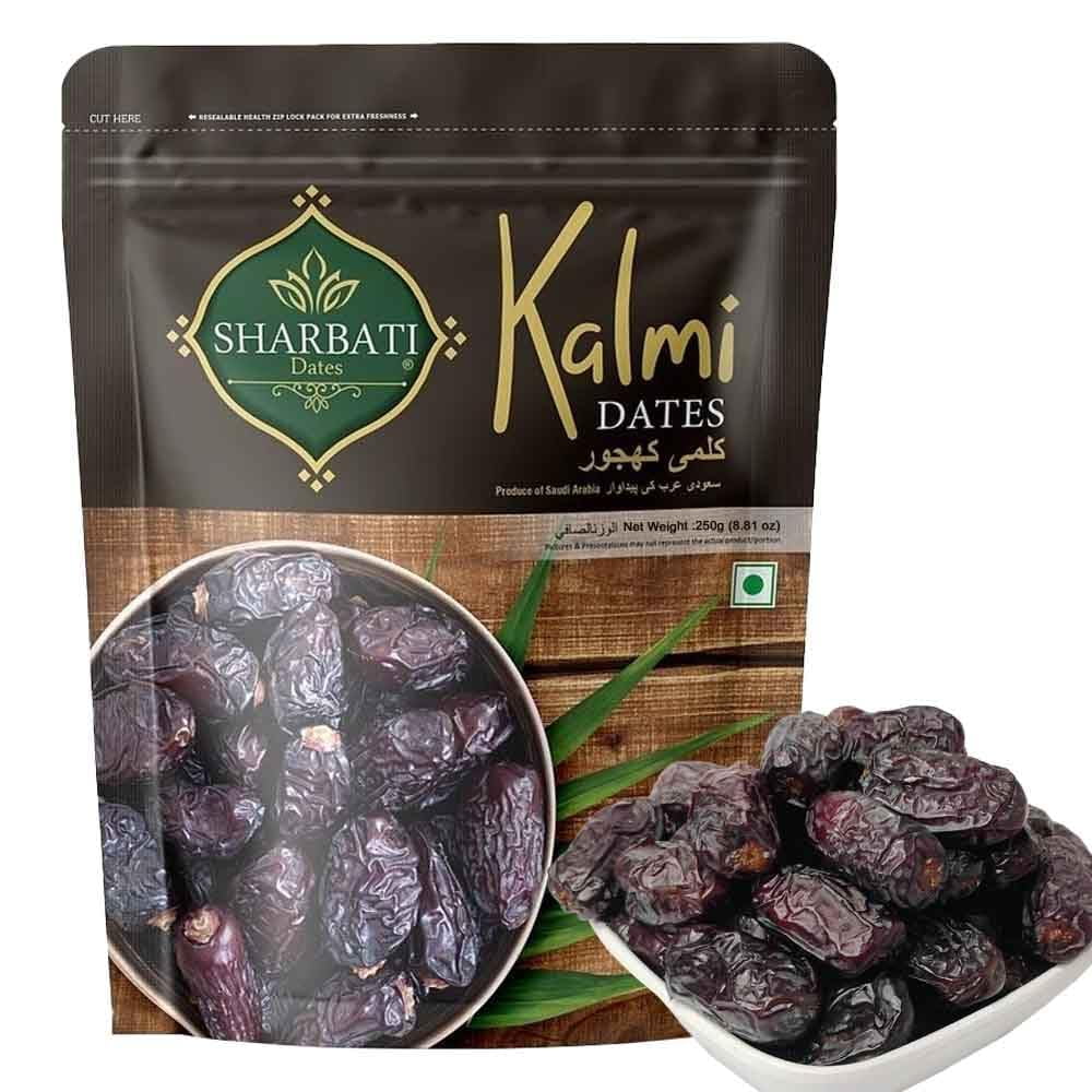 Organic Seedless Kalmi Dates By Sharbati Dates 250gm, | High In Dietary ...