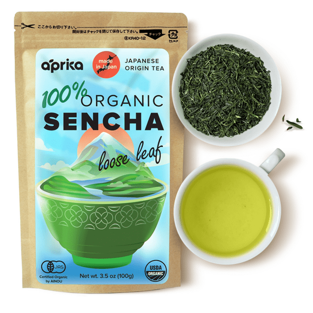 Organic Sencha Loose Leaf Tea - Japanese origin Green Tea - USDA & JAS ...