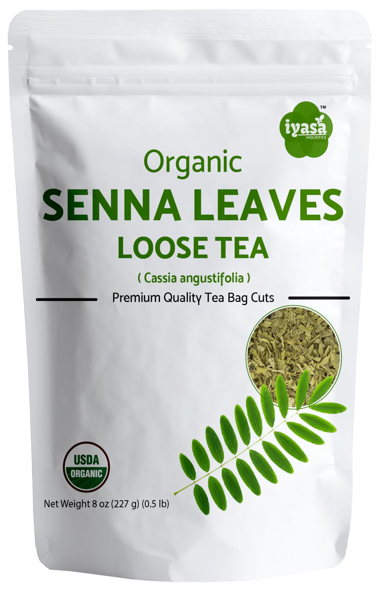 Organic Senna Leaves Loose Tea,Cut And Sifted Loose, Relaxing, Caffeine ...