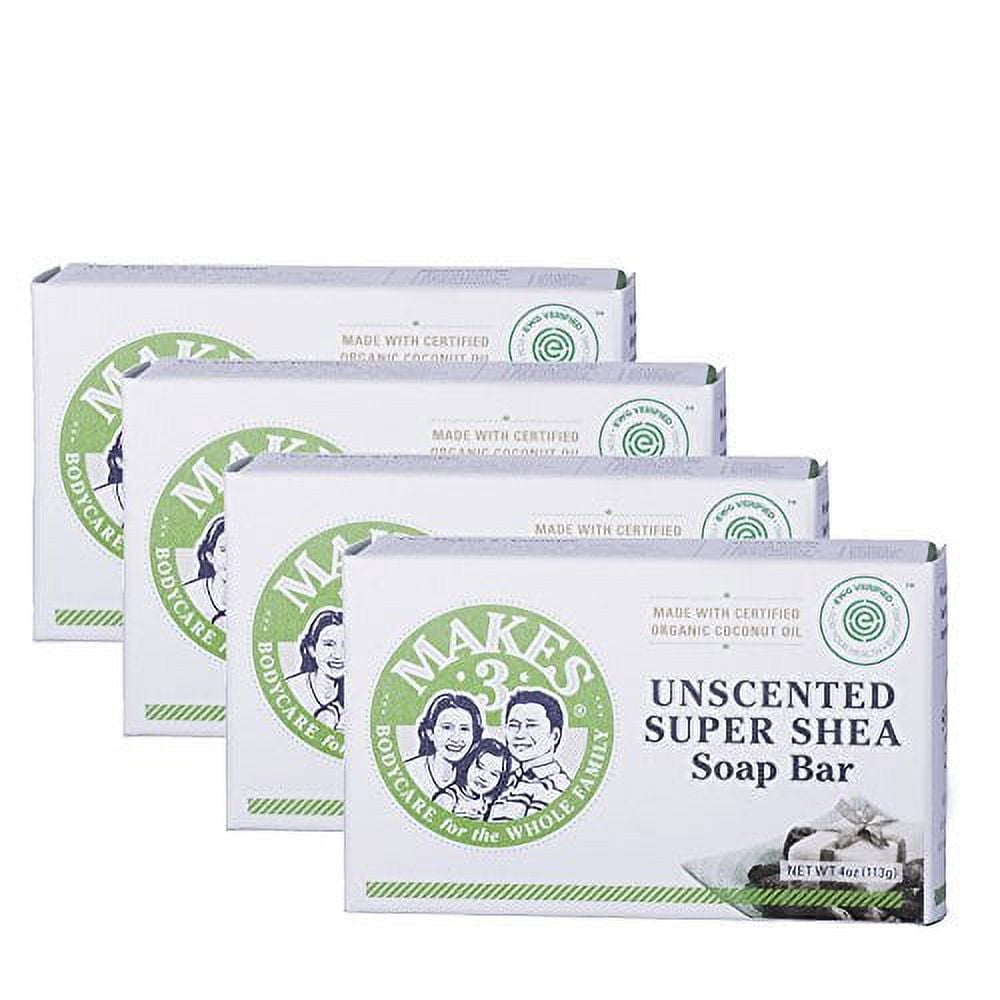 Organic Shea Butter Soap Pack - 100% Handcrafted Organic Soap - Anti ...