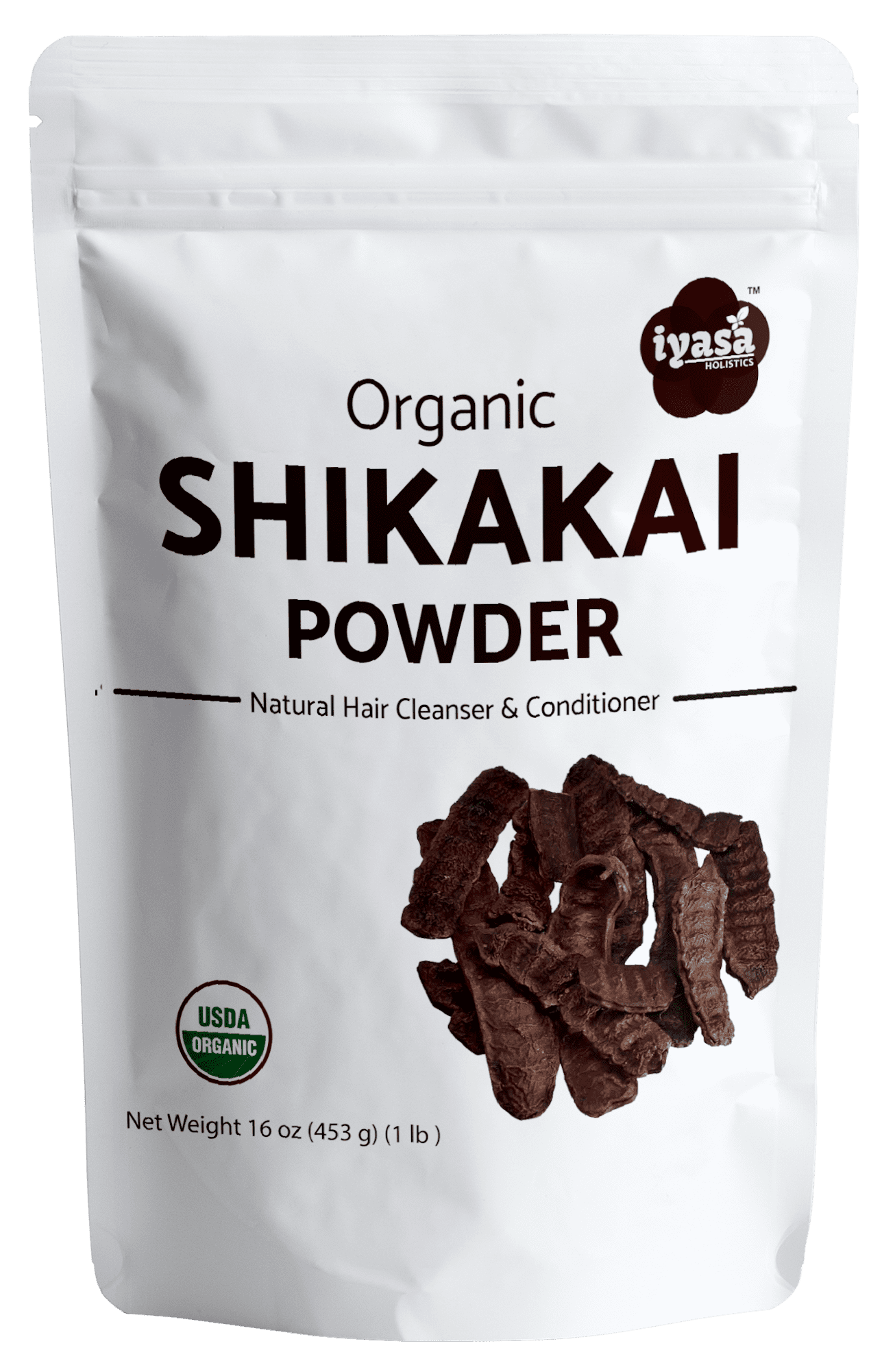 Iyasa Holistics Organic Shikakai Powder, Natural Ayurvedic Cleanser and ...