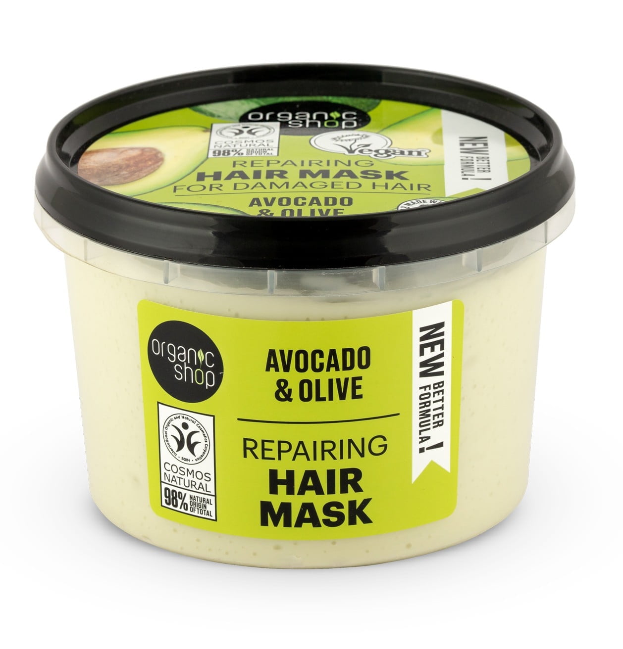 Organic Shop Hair Mask – Avocado & Olive Repairing Deep Conditioner ...