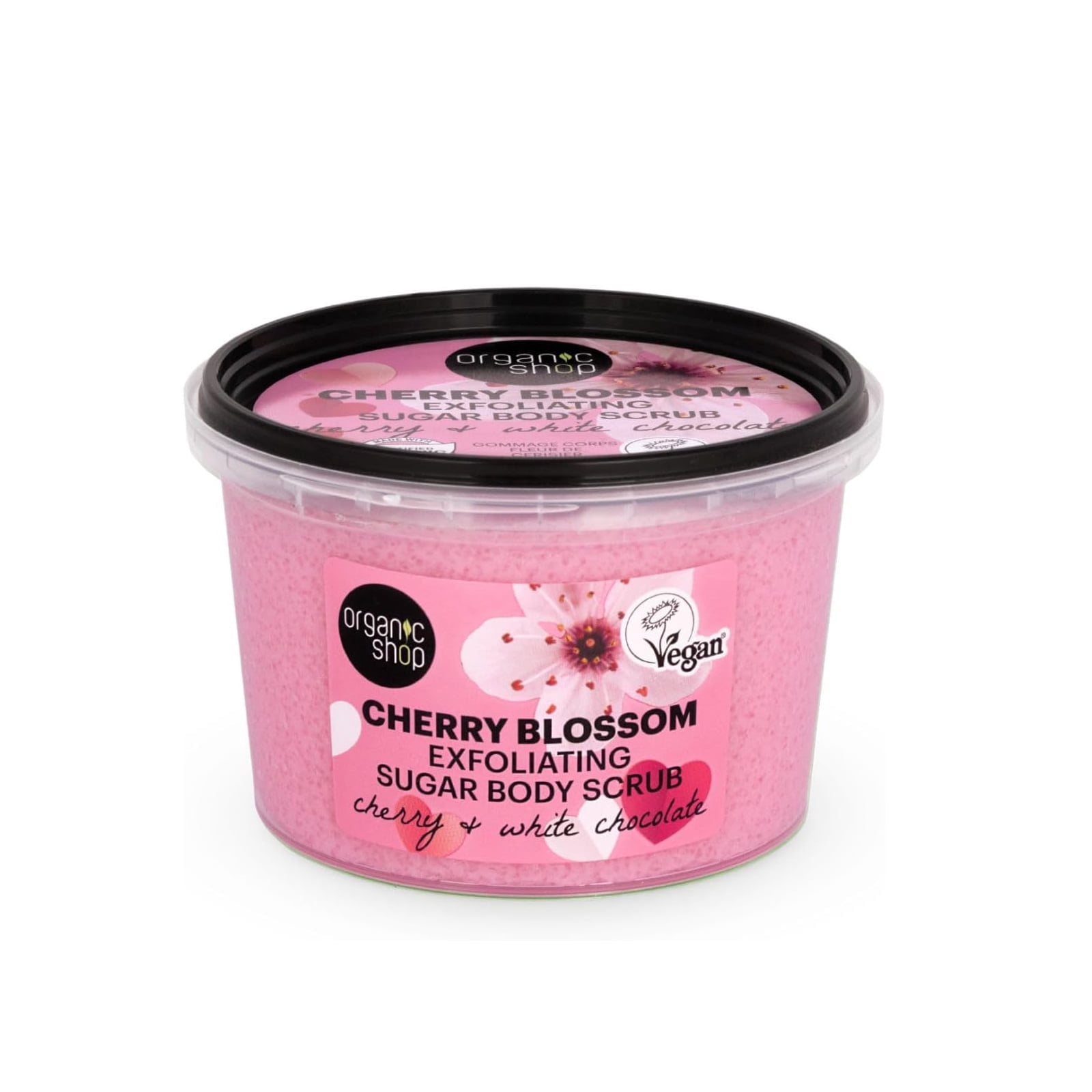 Organic Shop White Chocolate Hydration & Exfoliating Body Scrub, 100% ...