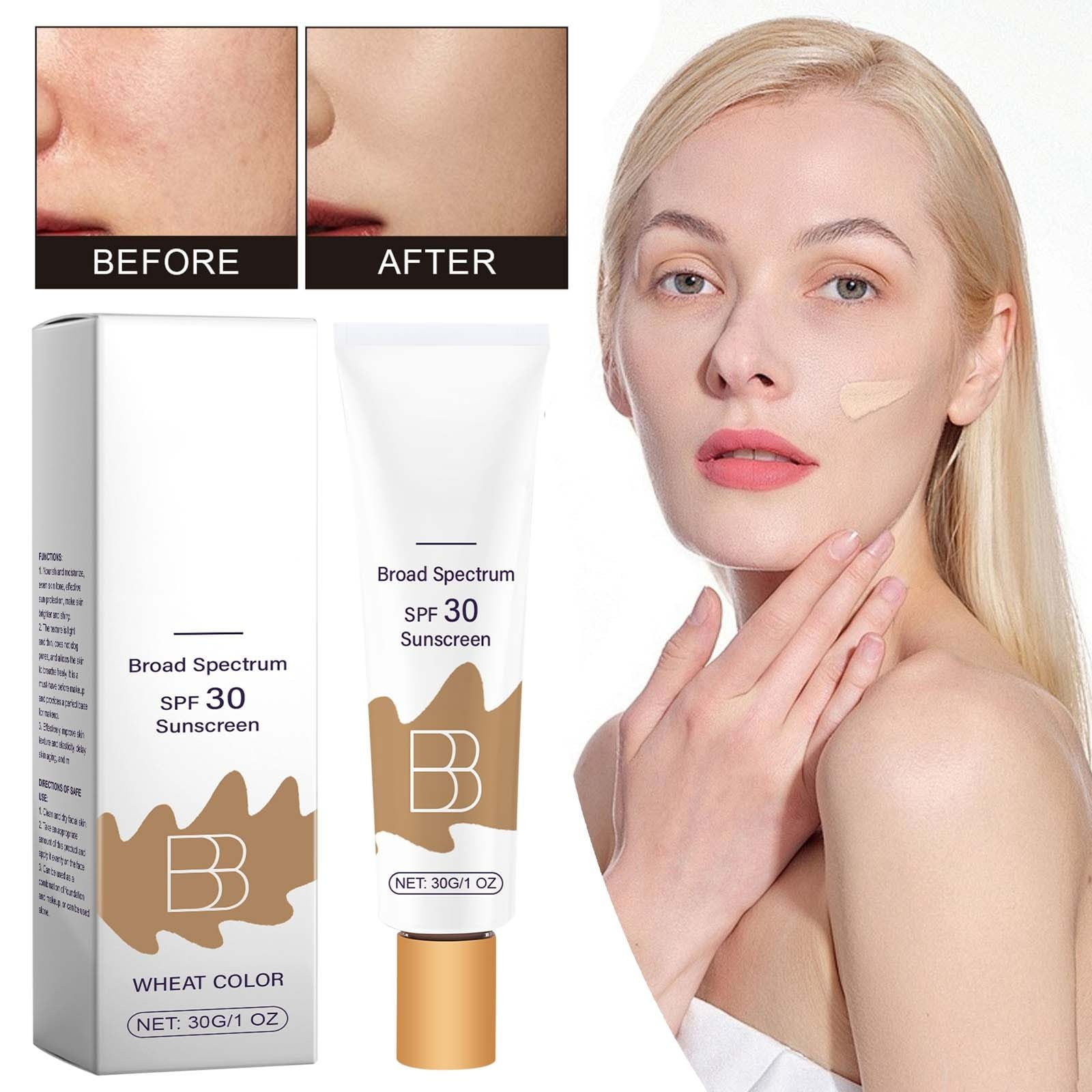 Organic Skincare |semi-Matte Peptide Foundation, 30ml – Boosted by ...