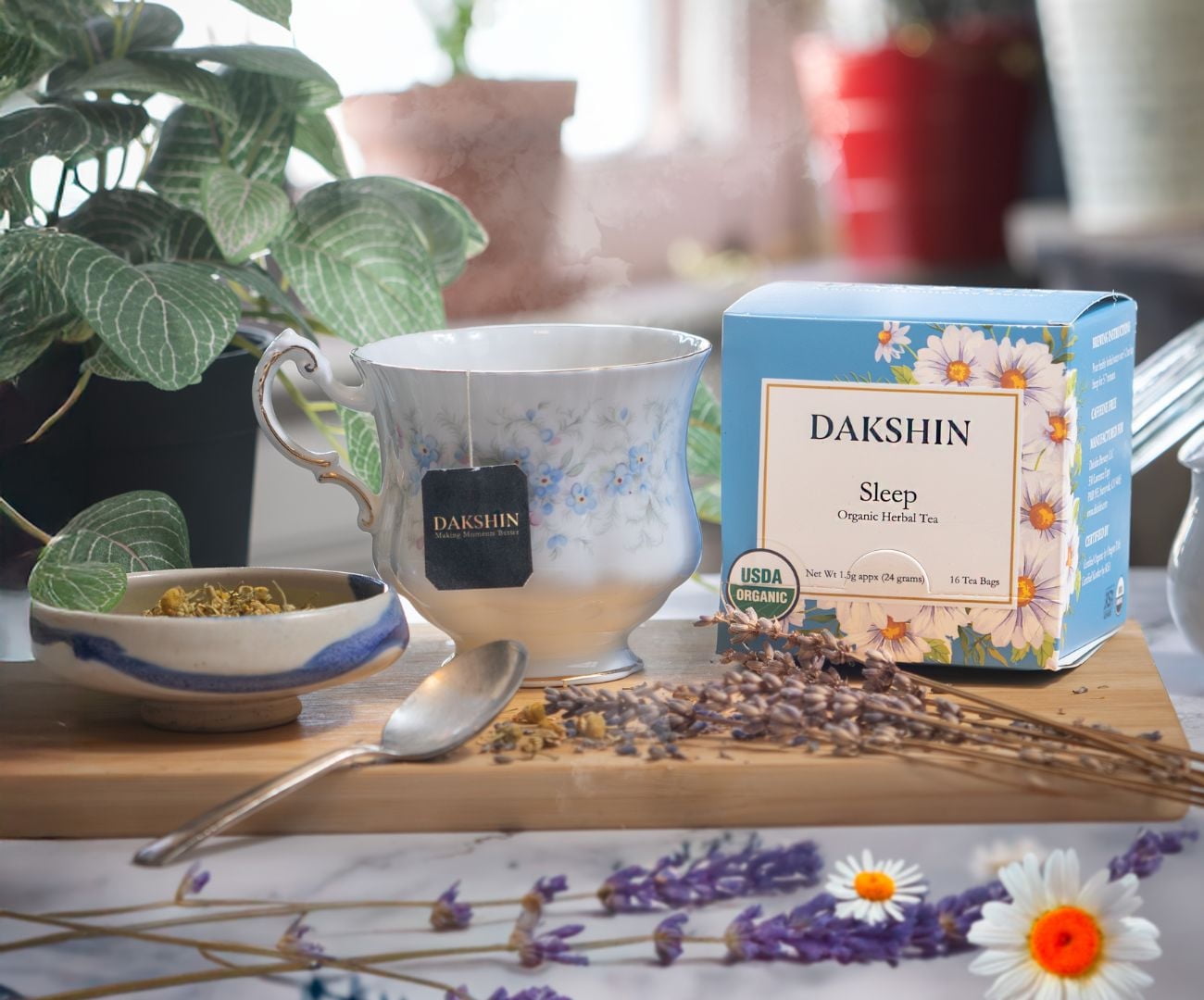 Organic Sleep Herbal Tea - Nighttime Rest by Dakshin - Walmart.com