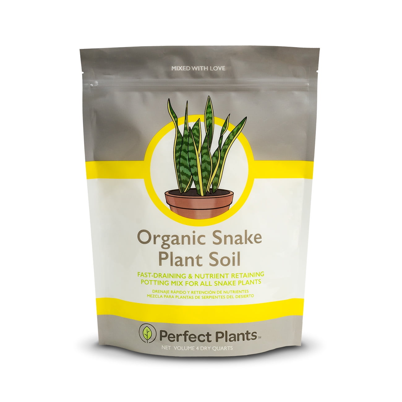 Organic Snake Plant Soil in 4qt. Bag, Potting Mix for All Snake Plant ...