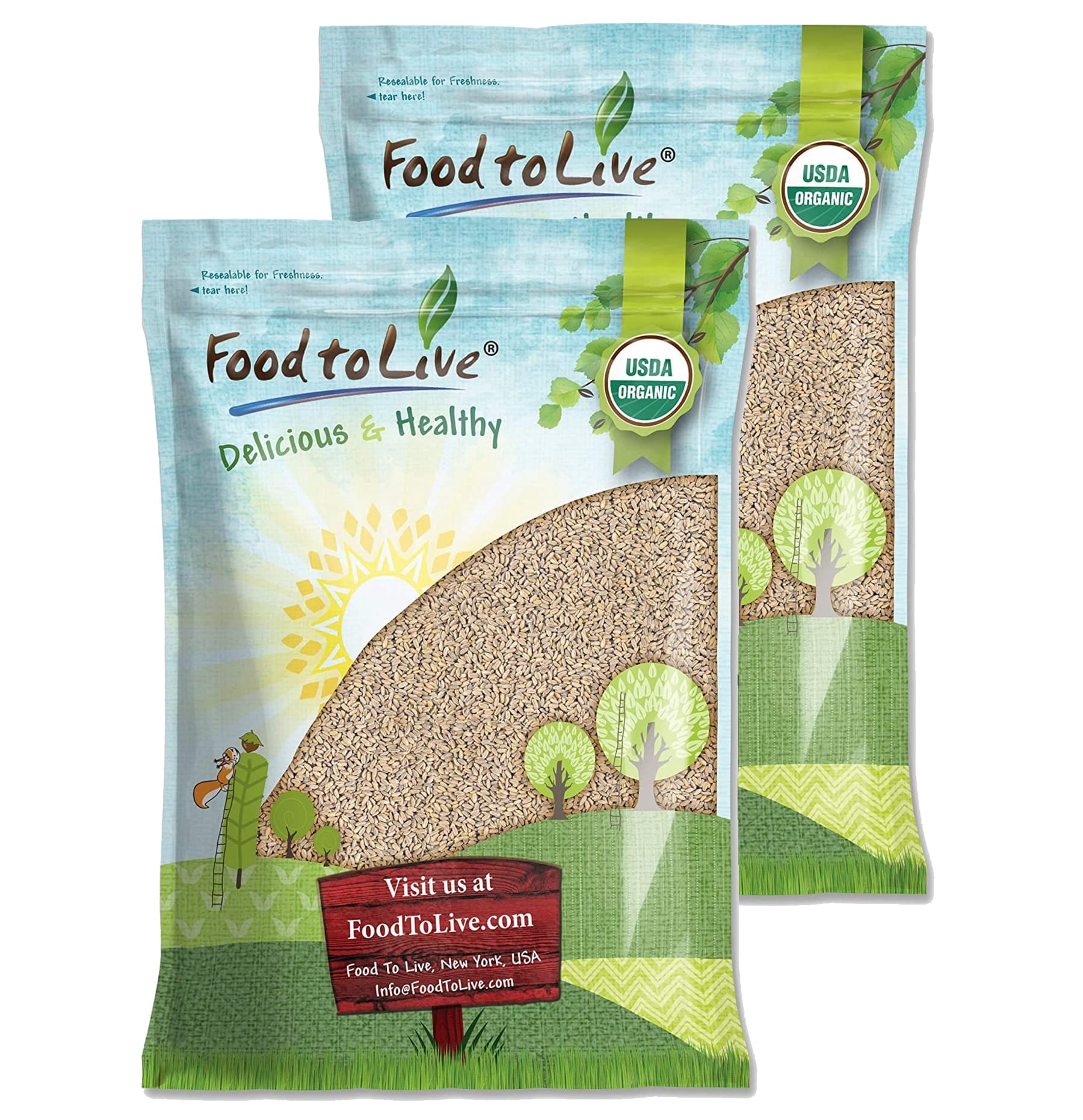 Organic Spelt Berries, 25 Pounds — Non-GMO, Raw, Vegan, Kosher ...