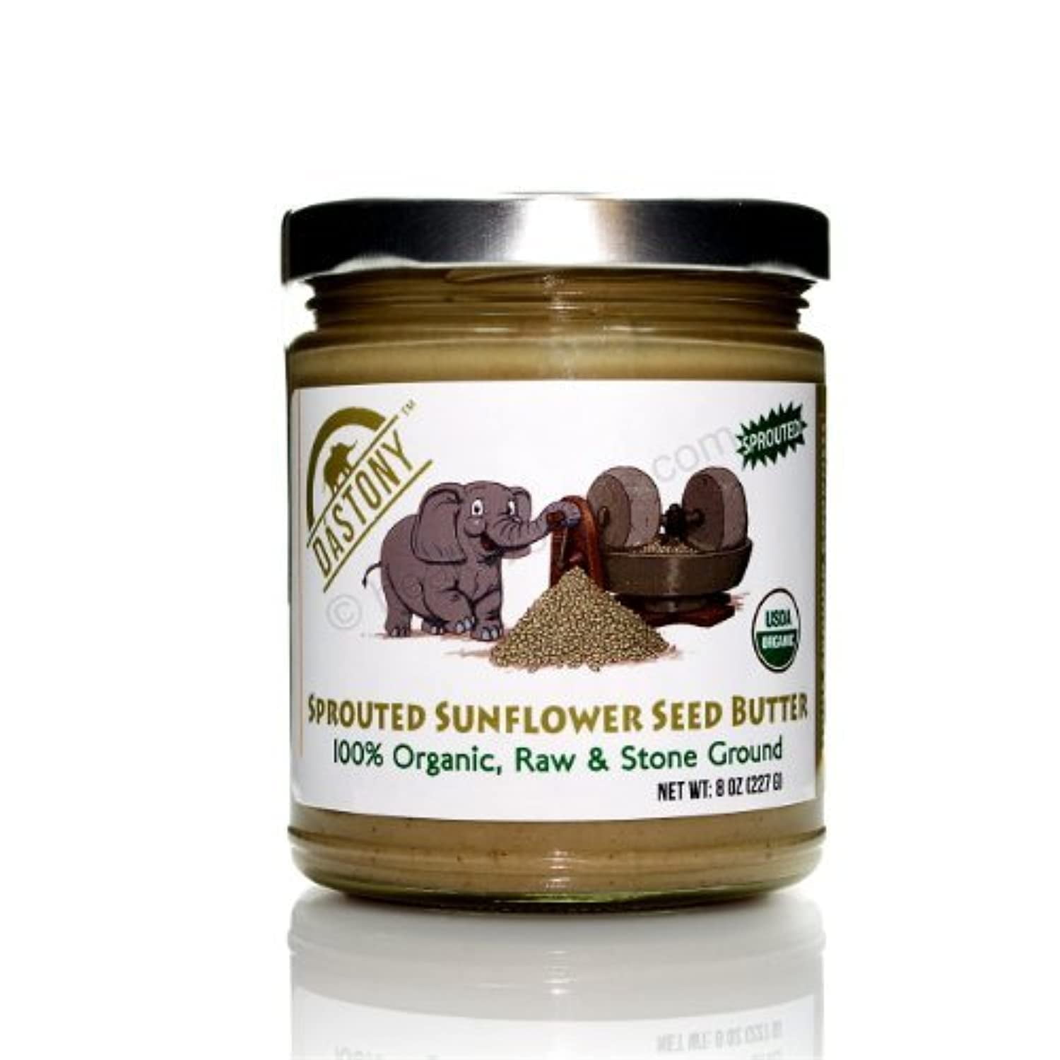 Organic Sprouted Sunflower Seed Butter, 8 oz | One Ingredient | Vegan ...
