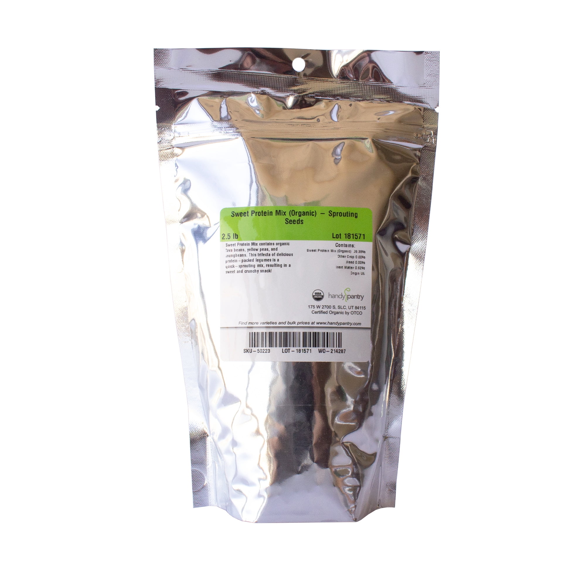 Organic Sprouting Seeds - Handy Pantry Sweet Protein Mix 2.5 lb, - Fava ...
