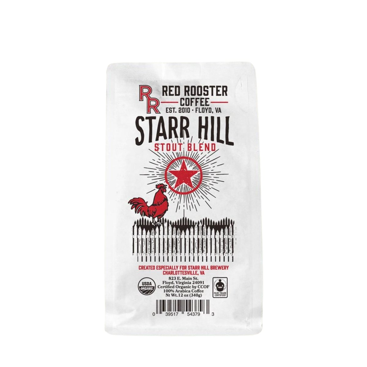 Organic Starr Hill Stout - Roasted by Red Rooster Coffee - Freshly ...