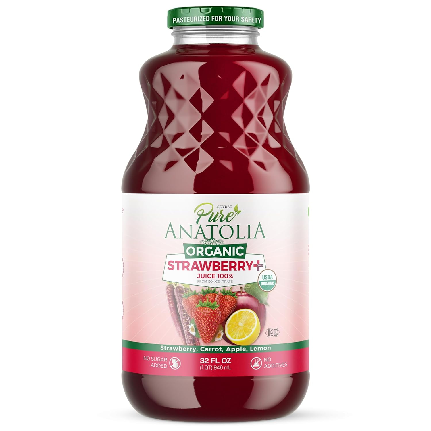 Organic Strawberry+ Juice by Pure Anatolia, Lemon Carrot Apple ...