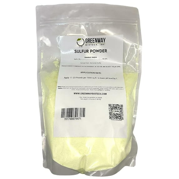 Organic Sulfur Powder Fertilizer for Plants- Required to Lower pH ...