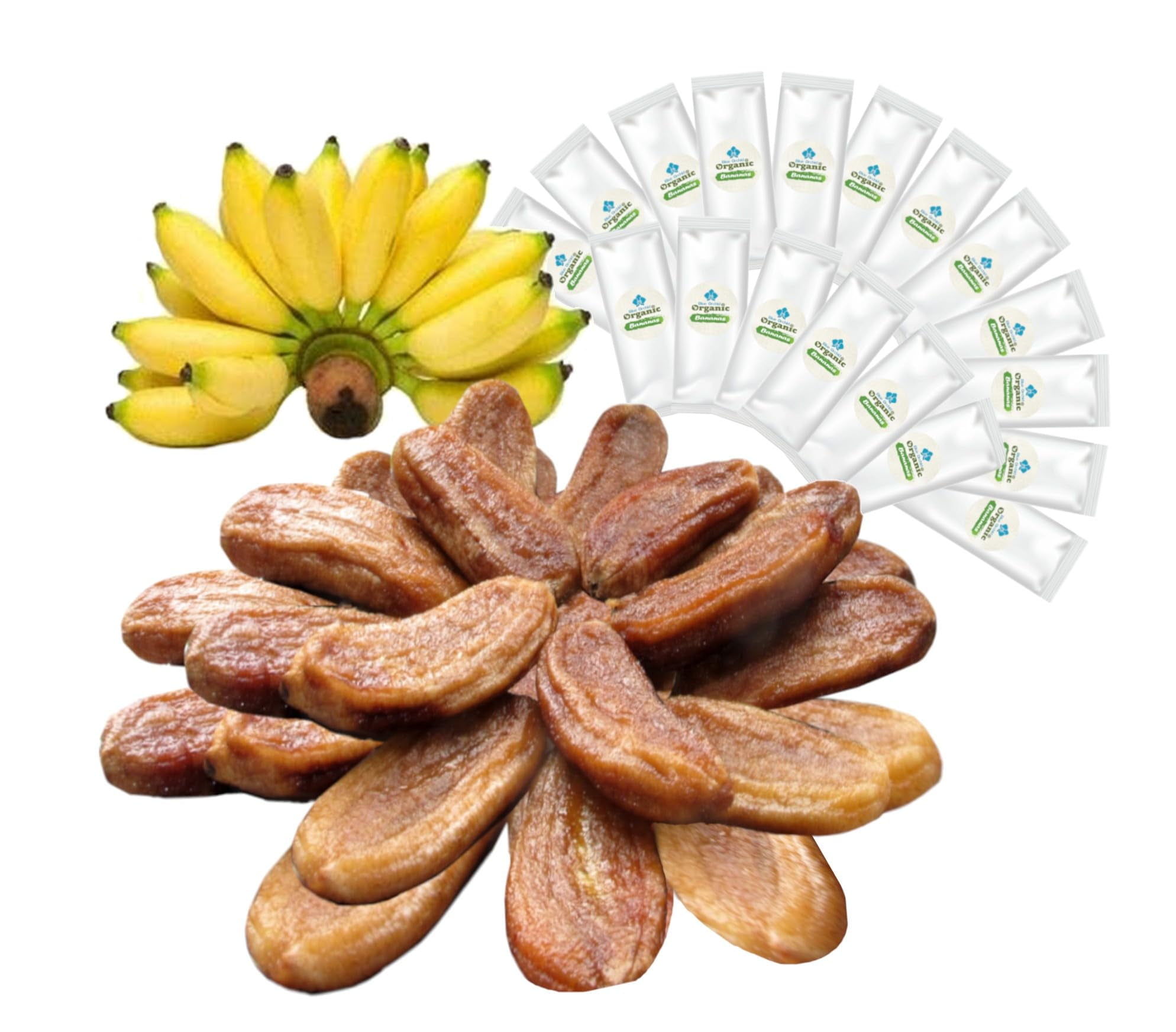 Organic Sun Dried Bananas Value HYZ01 Pack - Dried Fruit Individual ...