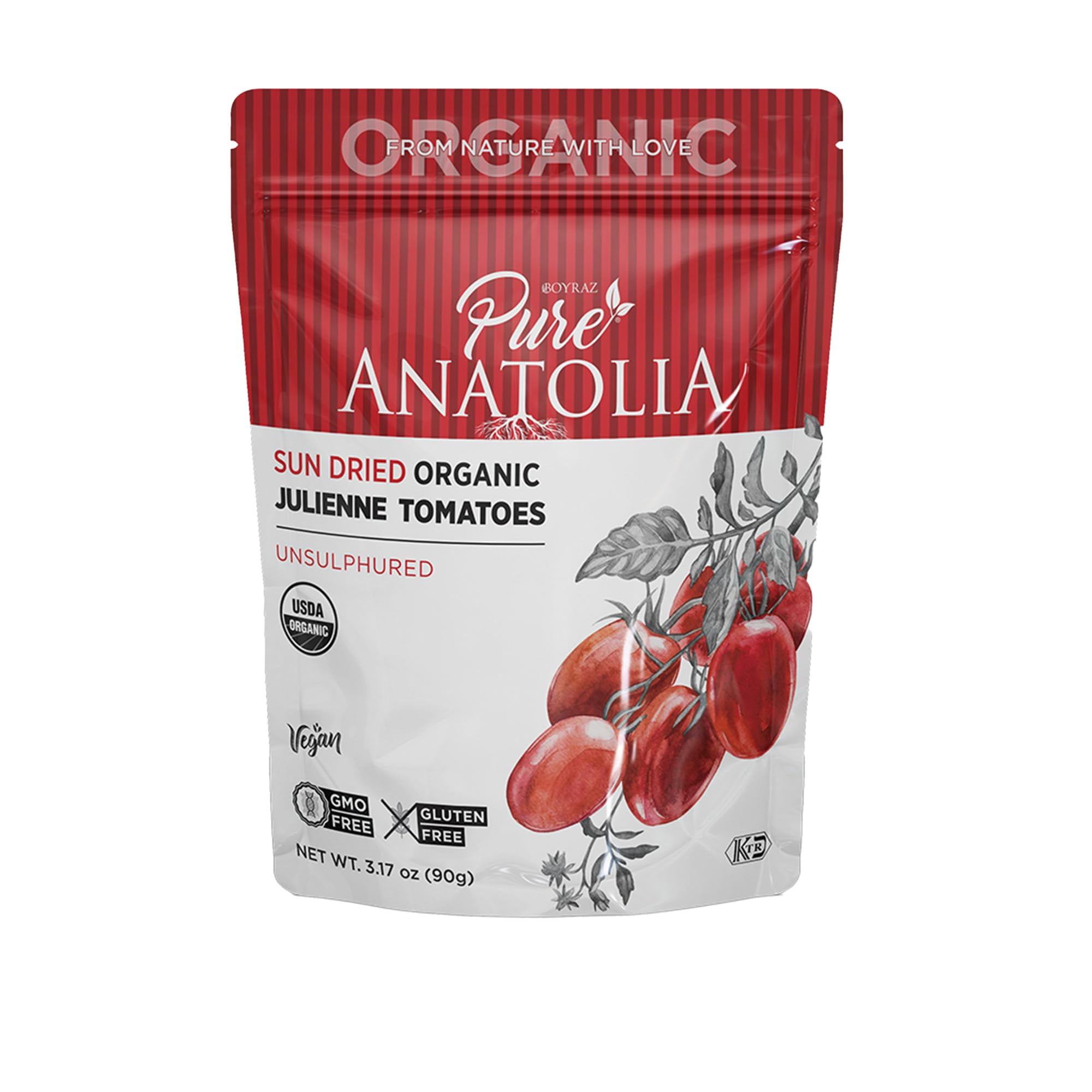 Organic Sun Dried Tomatoes RRF12 Julienne Cut by Pure Anatolia ...