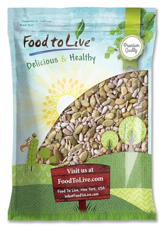 Organic Sunflower and Pumpkin Seed Mix, 16 Pounds – Natural Snack, Rich in Protein, Perfect for ...
