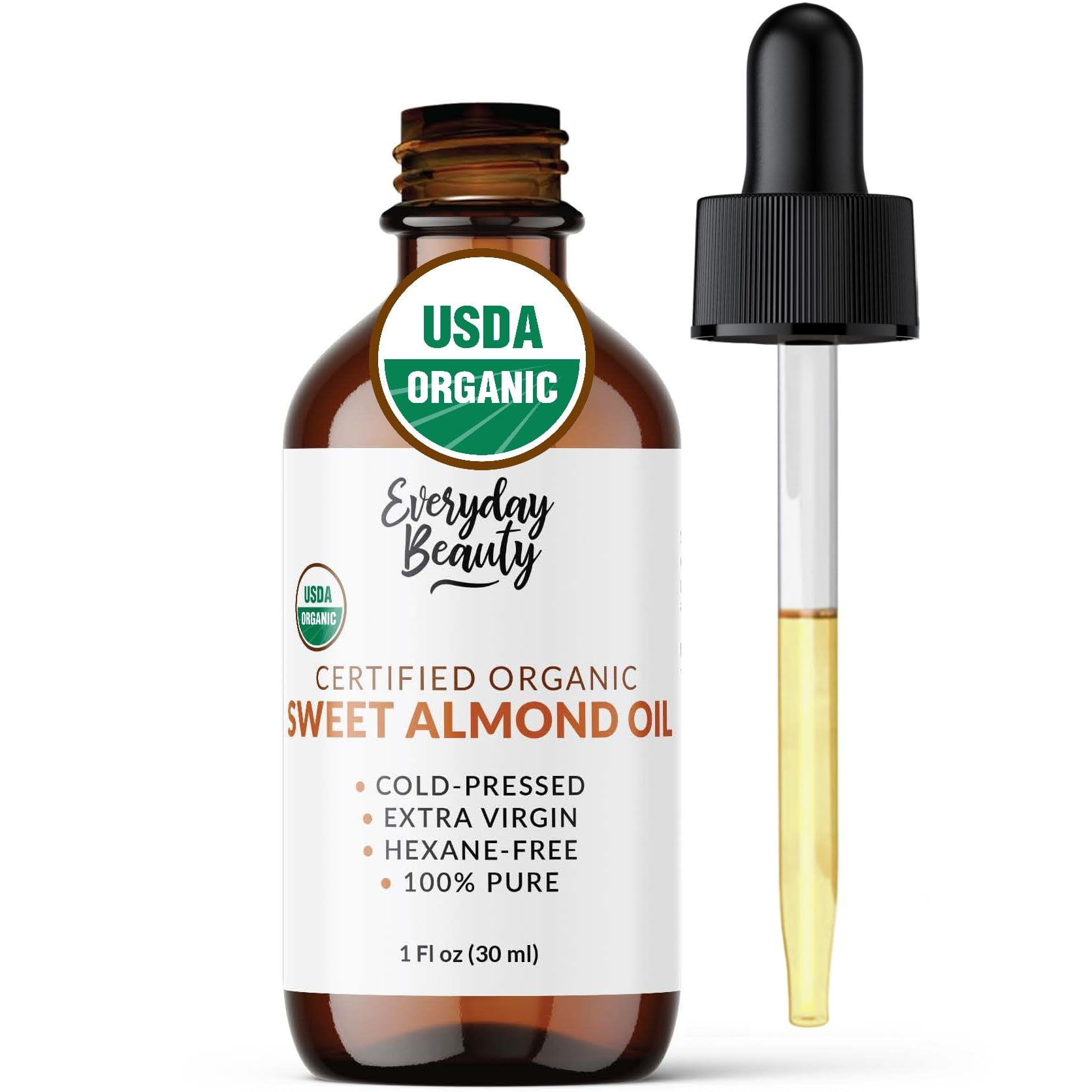 Organic Sweet Almond Oil SAF21 | 100% Pure, Cold-Pressed, Unrefined ...