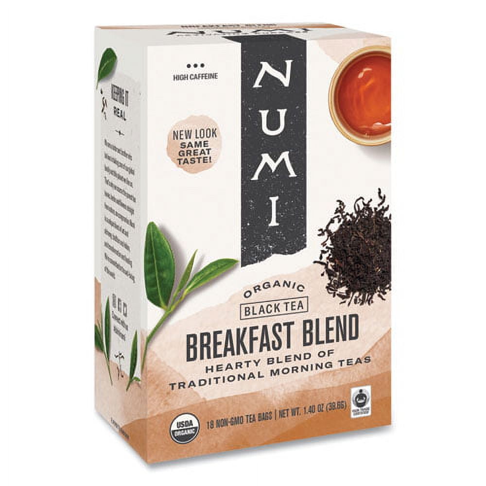 Organic Teas And Teasans, 1.4 Oz, Breakfast Blend, 18/box | Bundle of ...