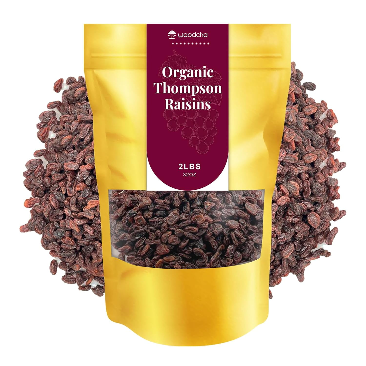 Organic Thompson Raisins – Naturally Sweet, Seedless, Sun-Dried, Non ...
