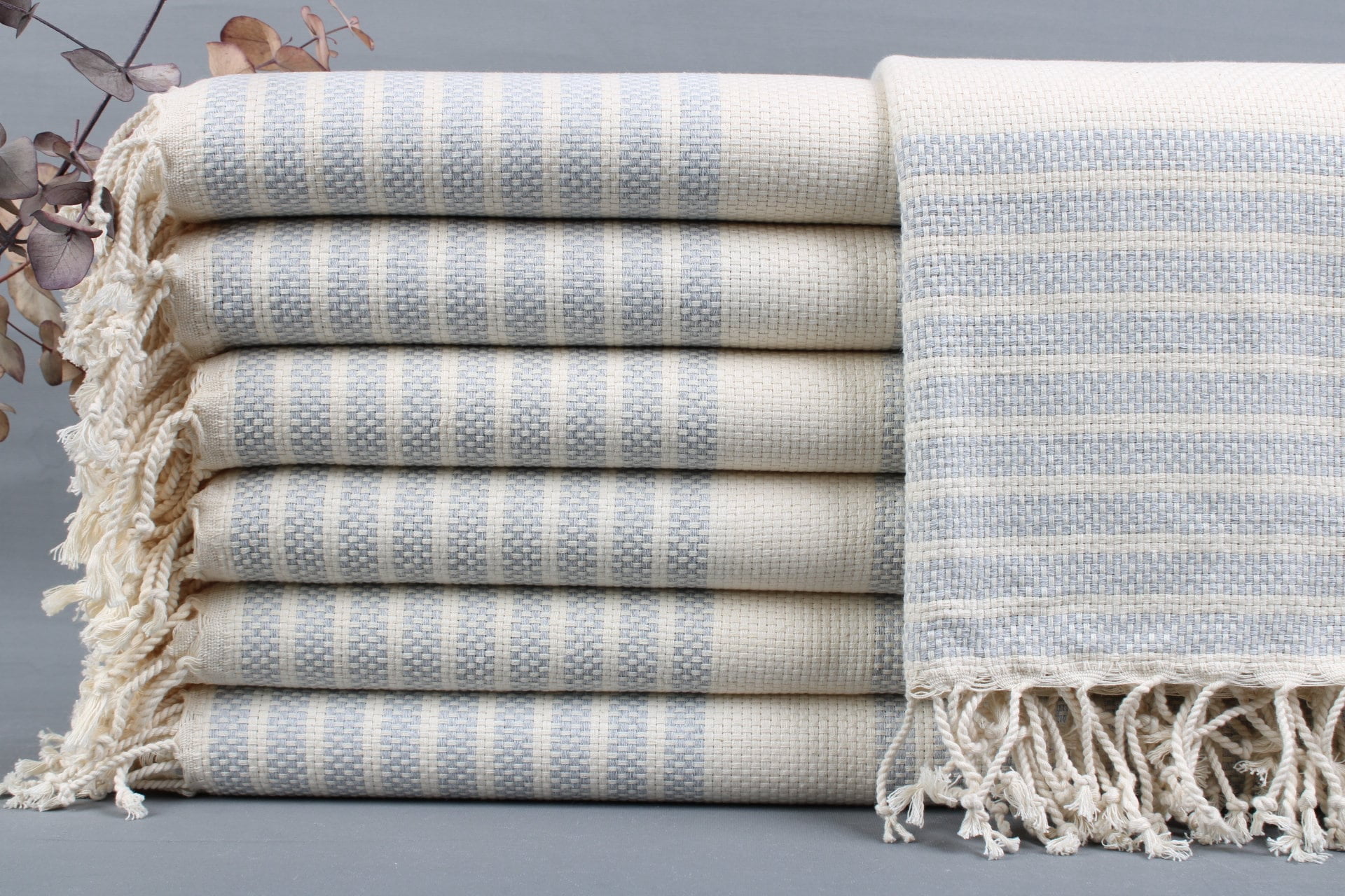 Organic Towel, Turkish Bath Towel, Striped Peshtemal, 40x75 Inches ...