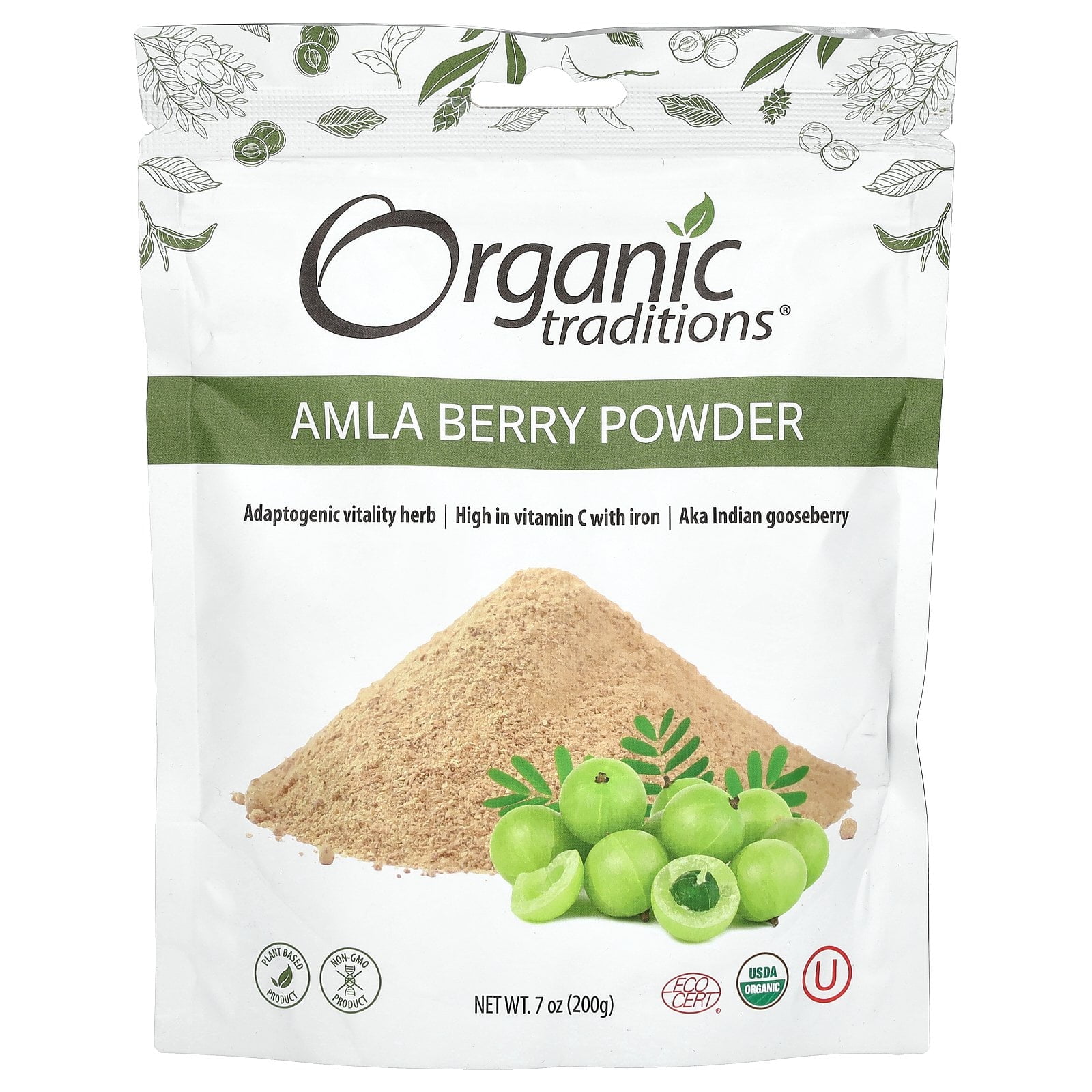 Organic Traditions - Amla Berry Powder - 7 oz. - Walmart.com