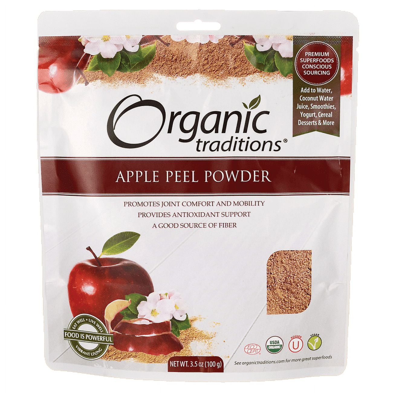 Organic Traditions Apple Peel Powder 3.5 oz Pkg - Walmart.com