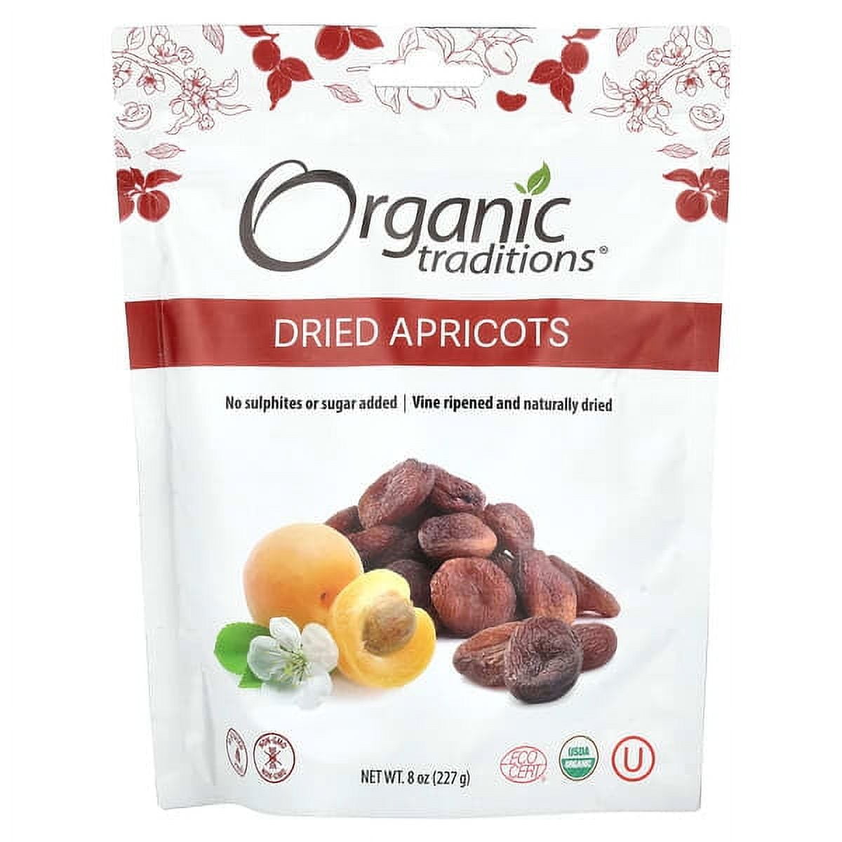 Organic Traditions, Dried Apricots, 8 oz Pack of 3 - Walmart.com