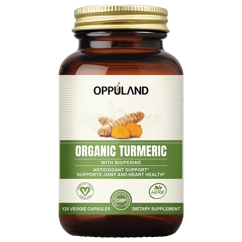 Organic Turmeric Capsules - 120 ct - Pure Curcumin for Joint Support ...