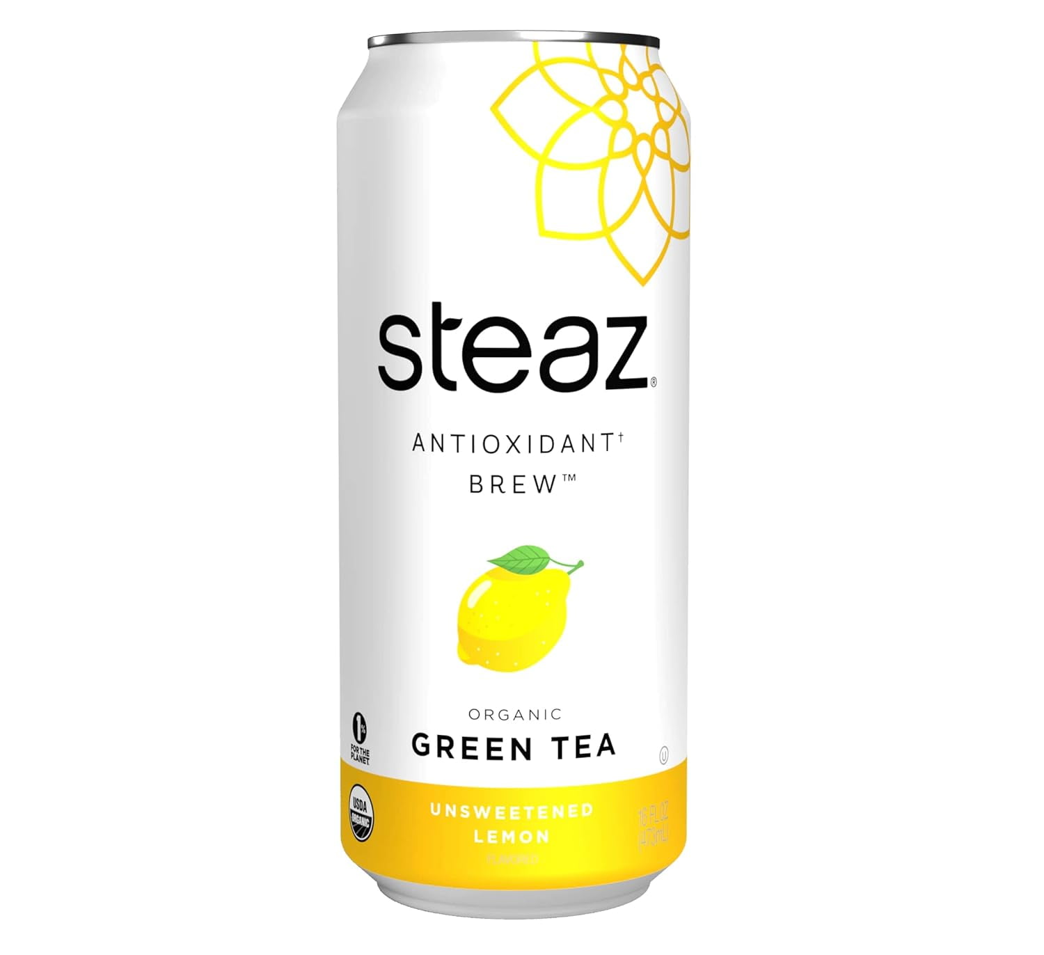 Organic Unsweetened Iced Green Tea Antioxidant Brew, 16 OZ (Pack of 12 ...