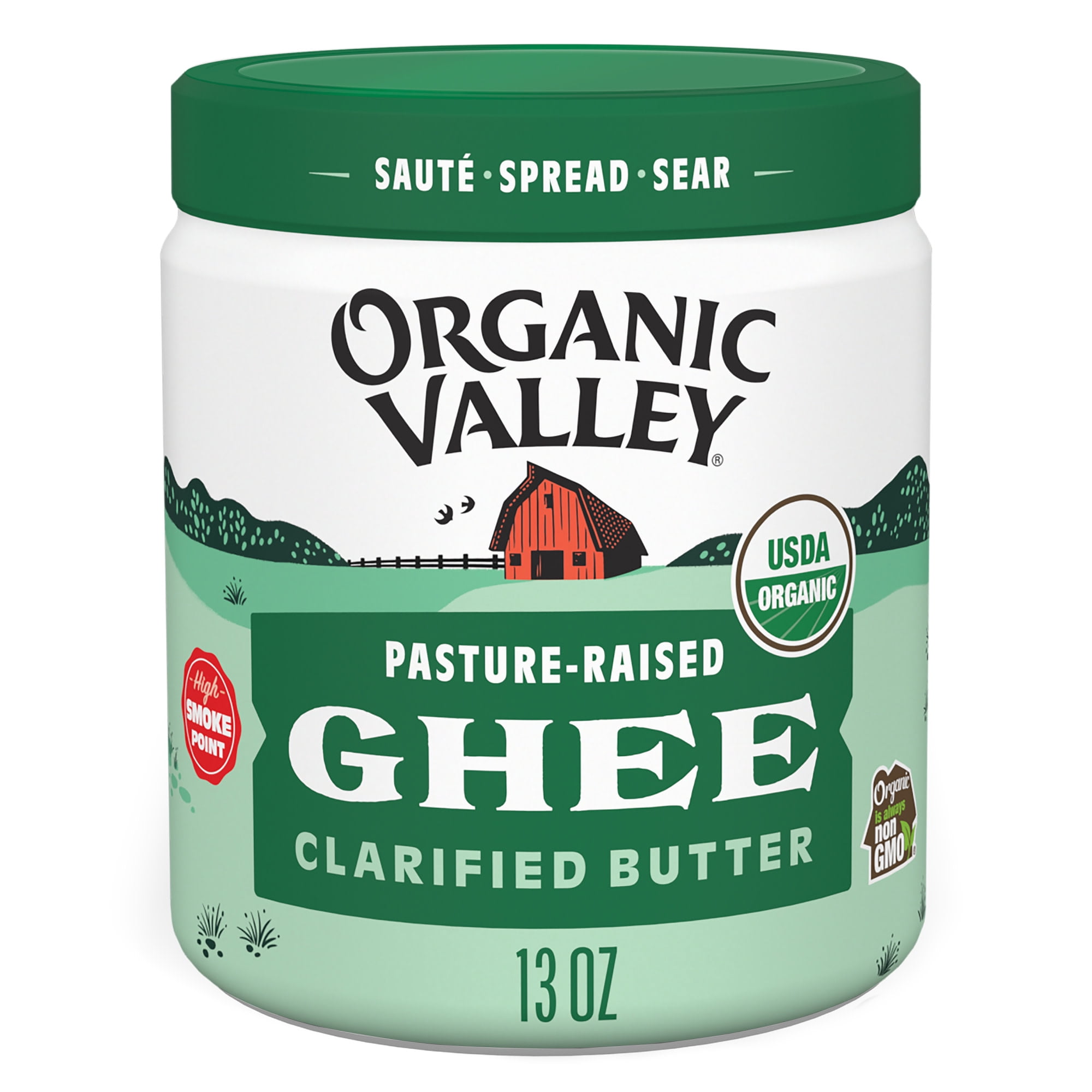 Organic Valley, Organic Ghee Clarified Butter, 13 oz - Walmart.com