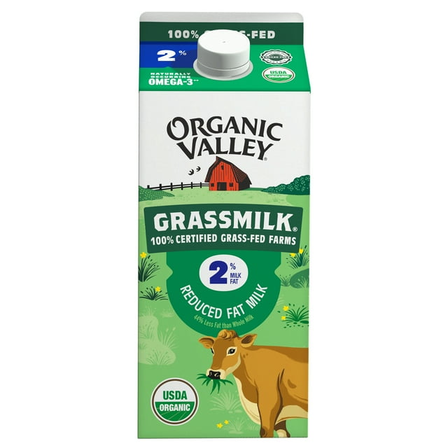 Organic Valley® Grassmilk® Organic 2% (Reduced Fat) Grass Fed Milk ...