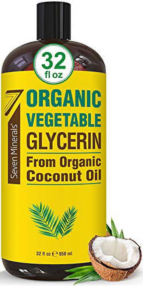 Organic Vegetable Glycerin - Big 32 fl oz Bottle - No Palm Oil, Made ...