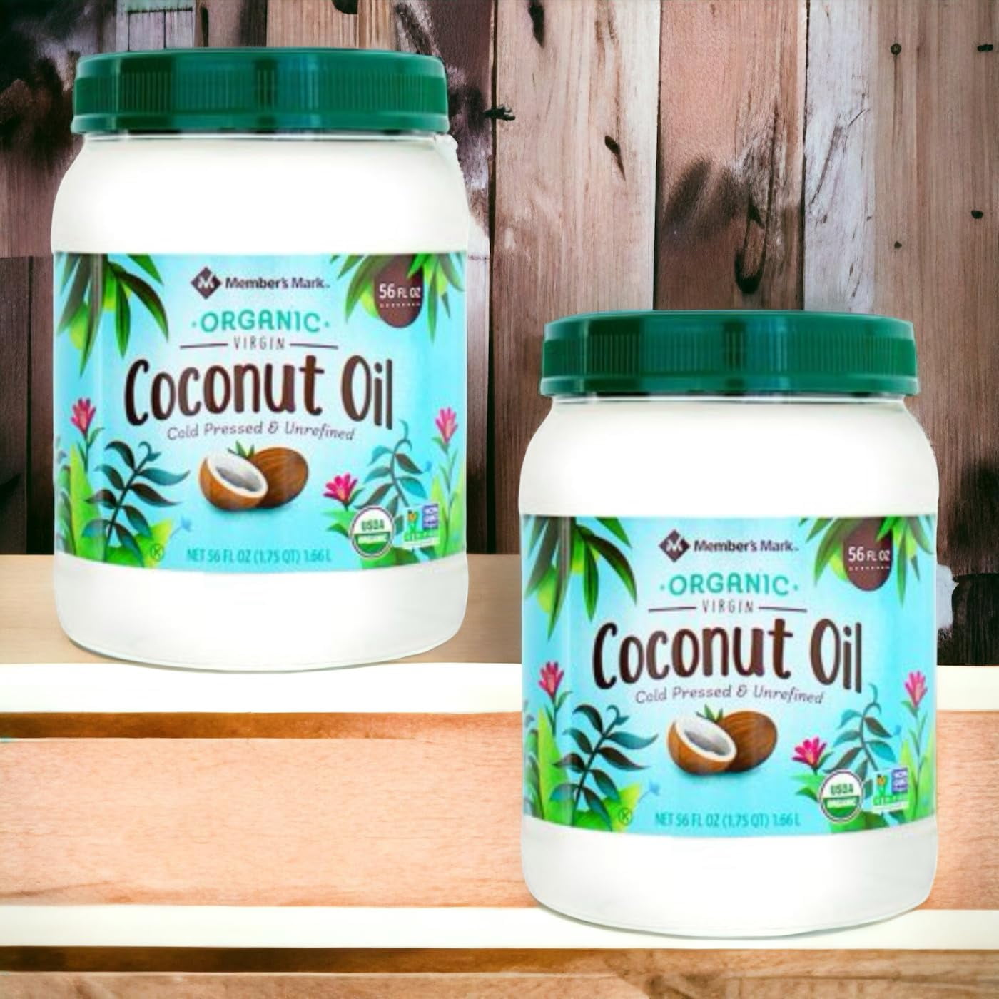 Organic Virgin Coconut Oil (56 oz.) (2 packs) - Walmart.com