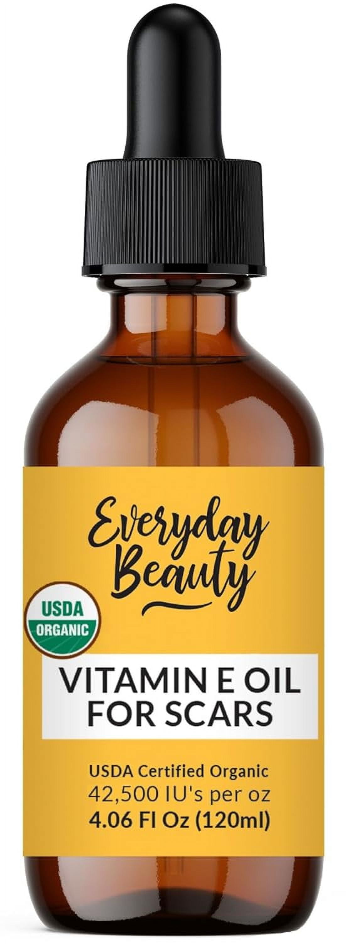 Organic Vitamin E Oil for Scars - USDA Certified 100% All Natural Plant ...