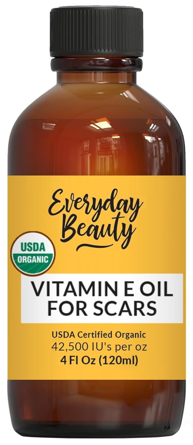 Organic Vitamin E Oil for Scars - USDA Certified 100% All Natural Plant ...