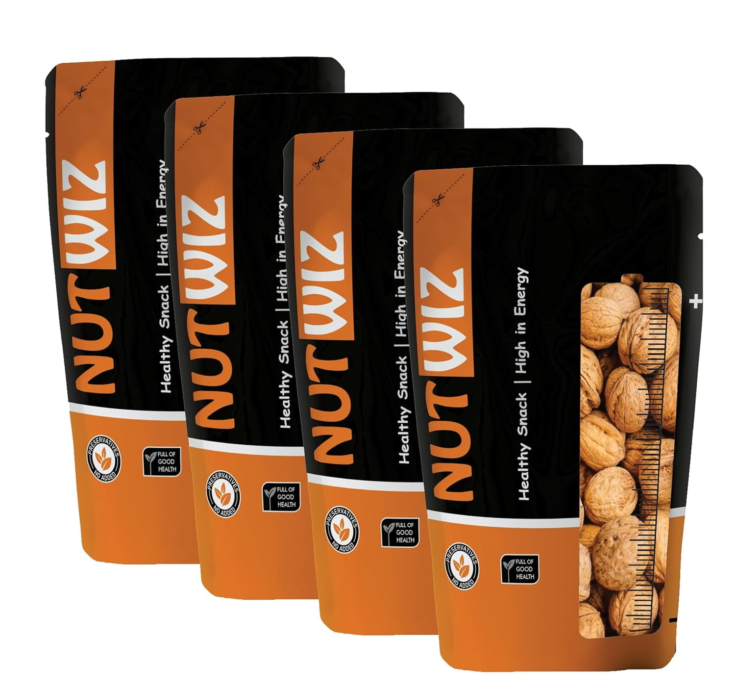 Organic Walnuts Inshell By Nutwiz 1kg, (250gm * Pack Of 4) | Vitamins ...