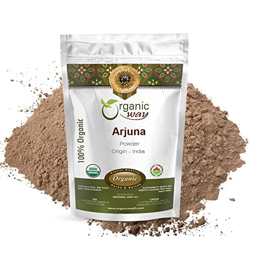 Organic Way Arjuna Bark Powder (Terminalia arjuna) - Organic & Kosher ...