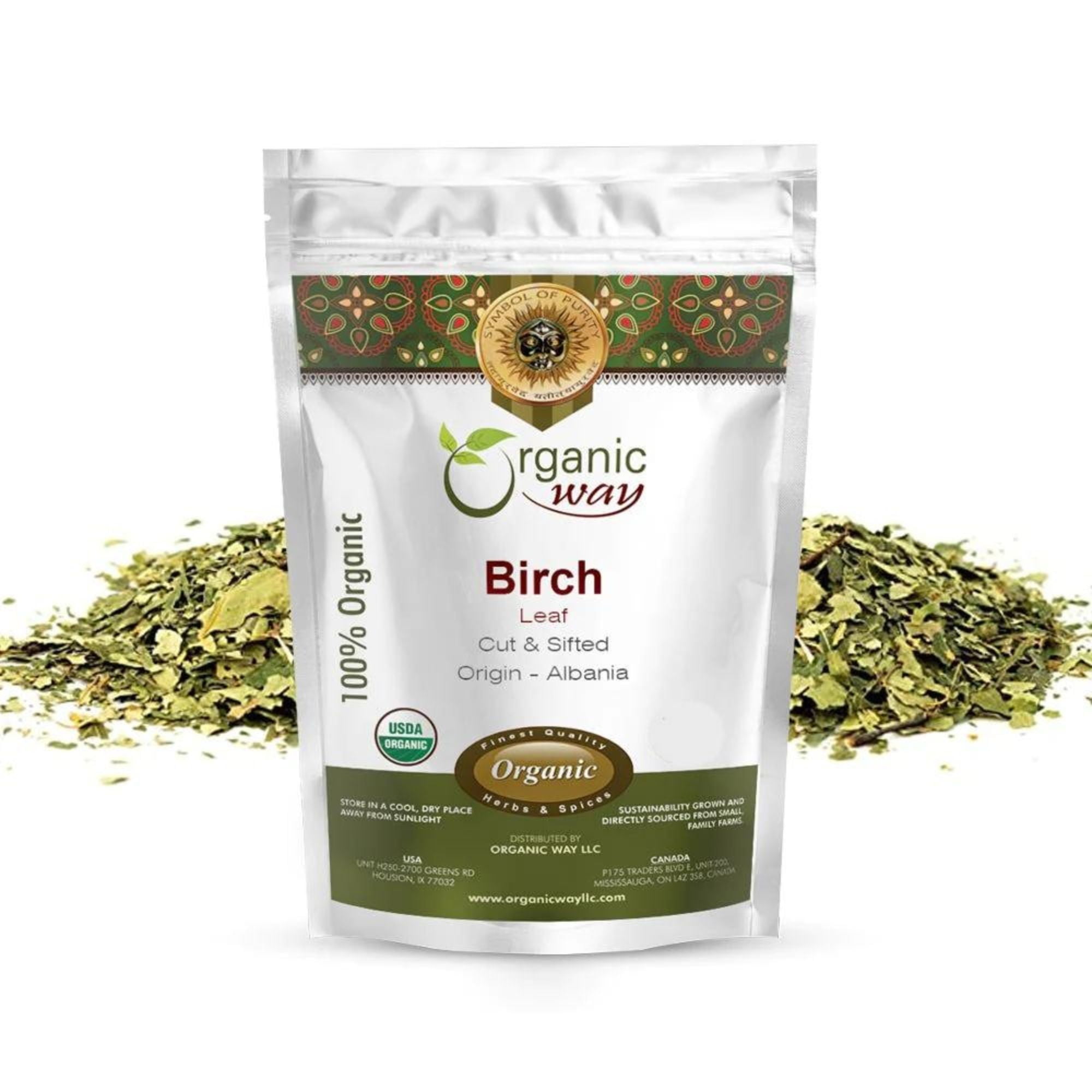 Organic Way Birch Leaf (Betula pendula) Cut & Sifted - Herbal Tea ...