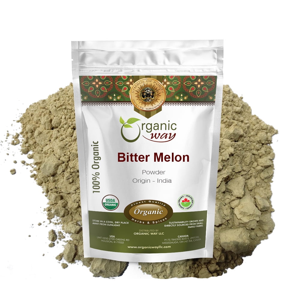 Organic Way Bitter Melon Powder (Momordica charantia) - Organic ...