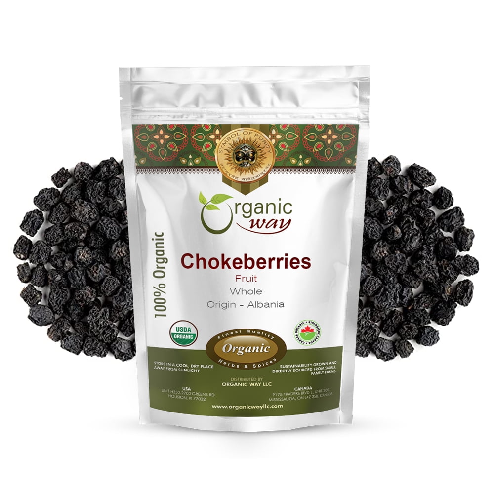Organic Way Chokeberries Fruit Whole - USDA & Kosher Certified, Non GMO ...
