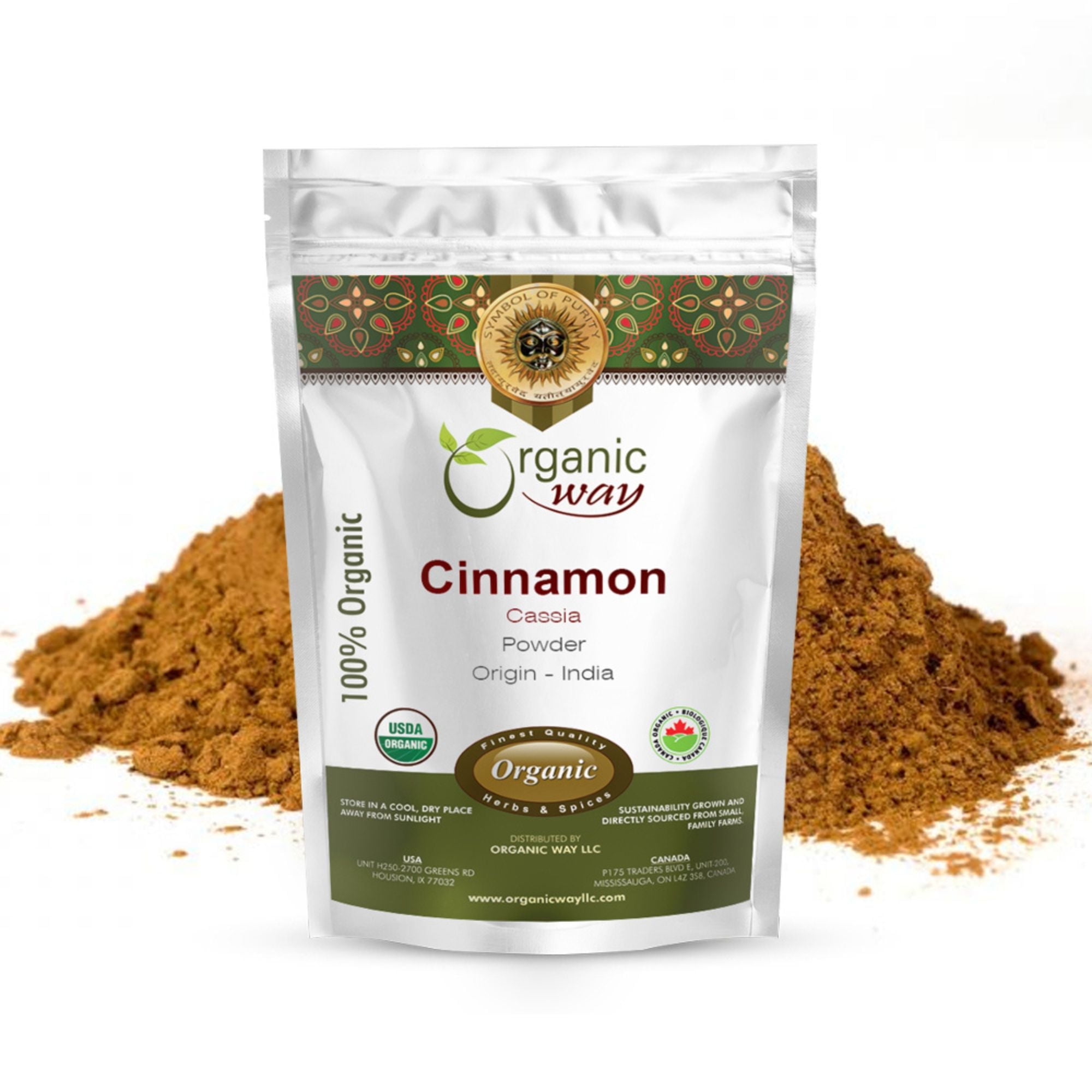Organic Way Cinnamon Cassia Powder (Cinnamomum Cassia) - Adds Flavour ...