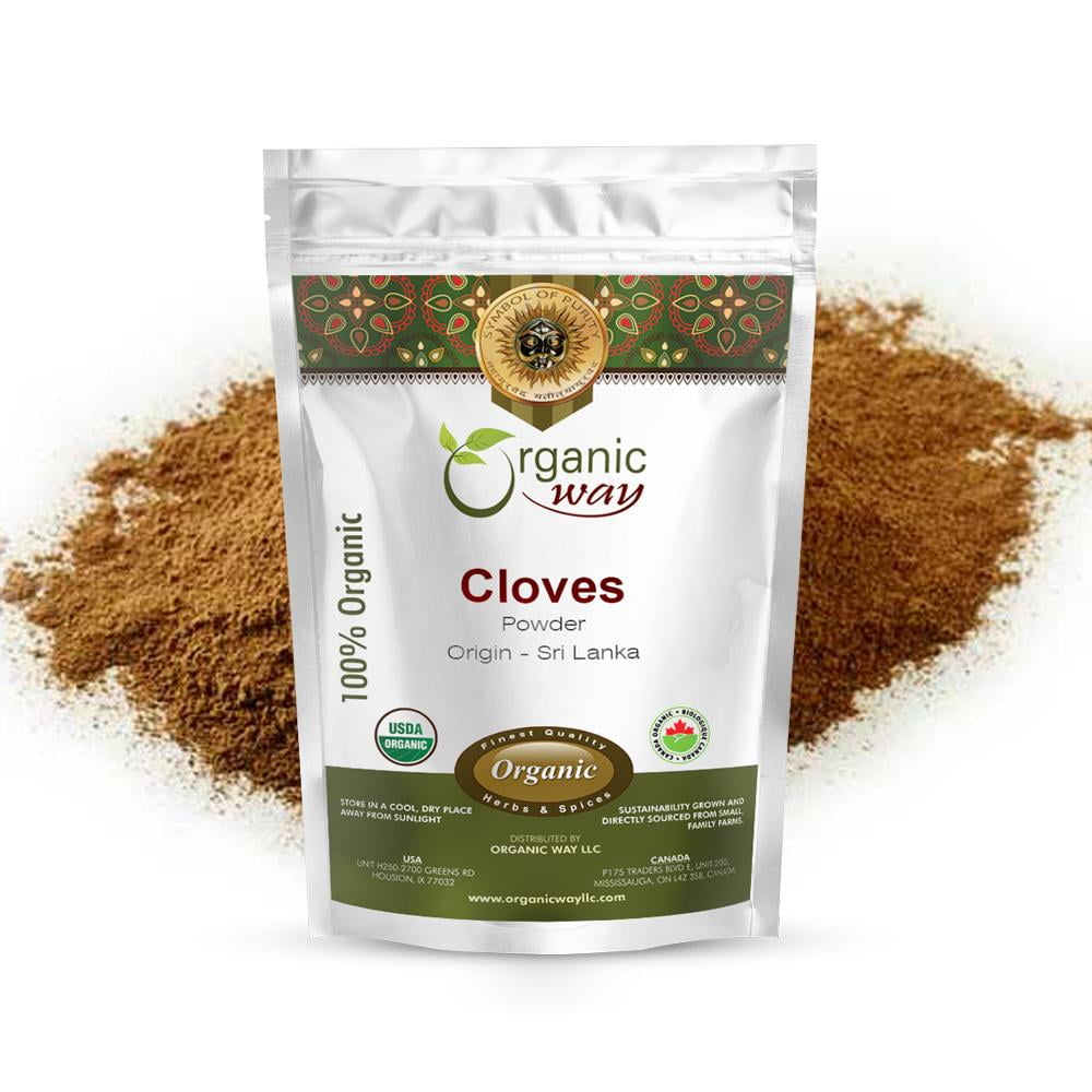 Organic Way Ground Clove Powder - Vegan, Non-GMO, Gluten Free, USDA ...