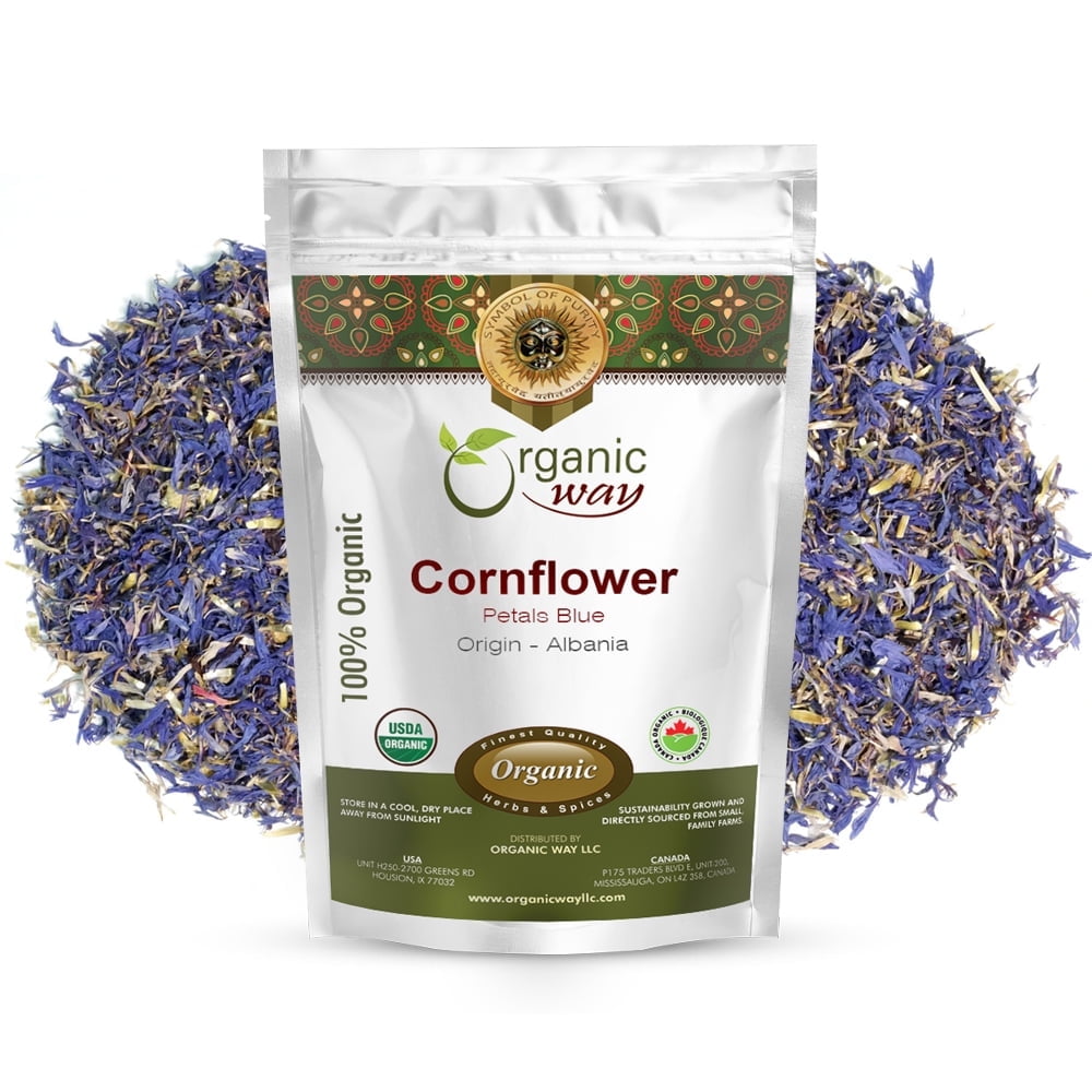 Organic Way Cornflower Petals Blue (Centaurea Cyanus) | Herbal Tea - European Wild-Harvest ...
