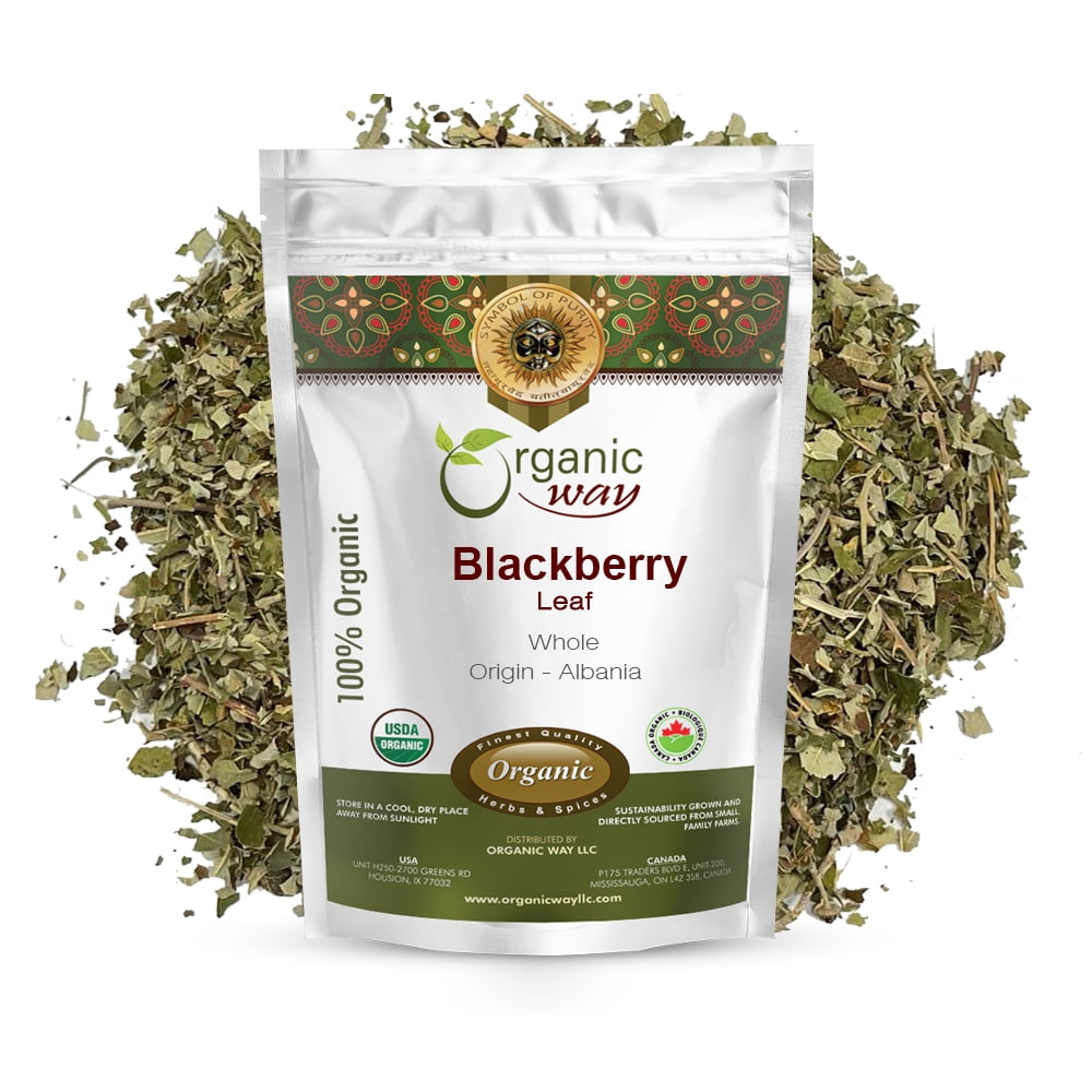 Organic Way Blackberry Leaf Tea - Wild-Harvested, Kosher, Vegan, Non ...