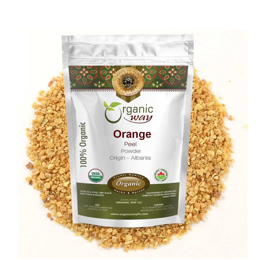 Organic Way Dried Orange Peel Powder (Citrus Sinensis) - European Wild ...