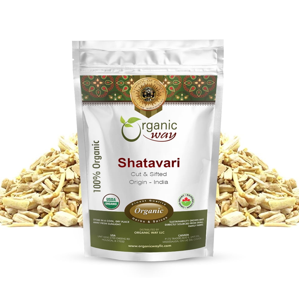 Organic Way Dried Shatavari Cut & Sifted (Asparagus Racemosus ...