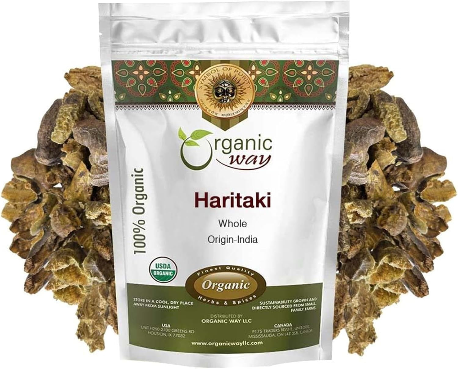 Organic Way Haritaki Whole (Chebulic Myrobalan) | Terminalia Chebula ...