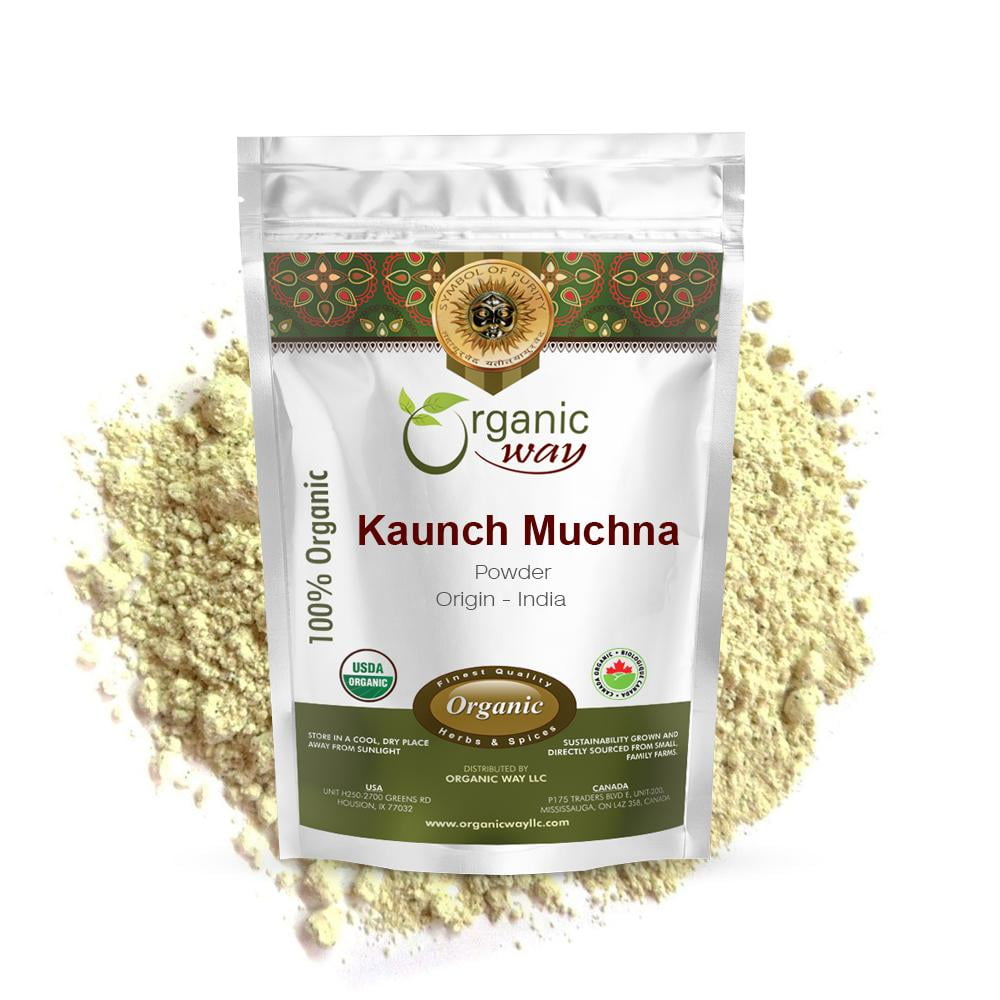Organic Way Mucuna Pruriens (Kaunch) Powder - Organic & Kosher ...